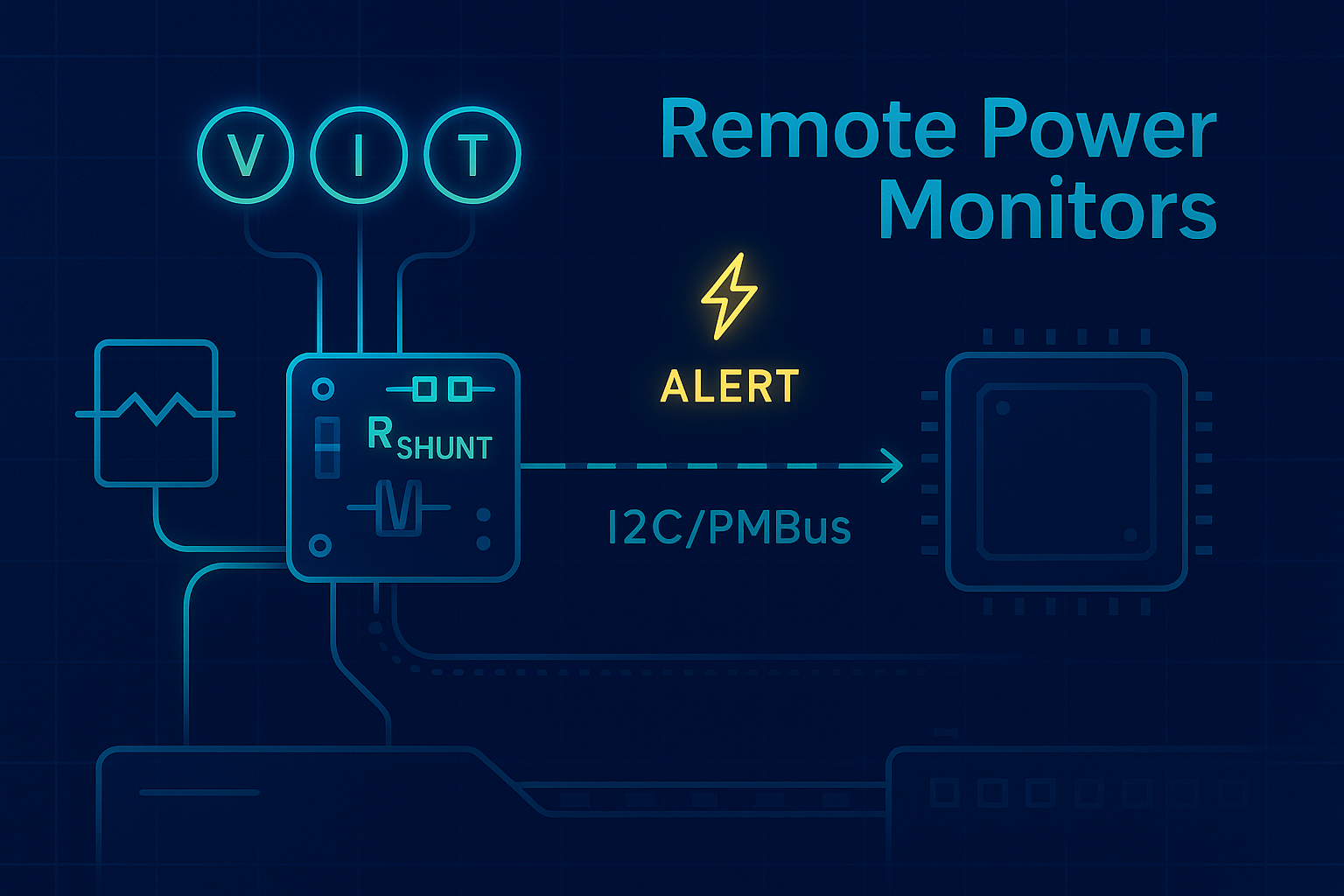 Remote Power Monitors for V/I/T via I²C/PMBus