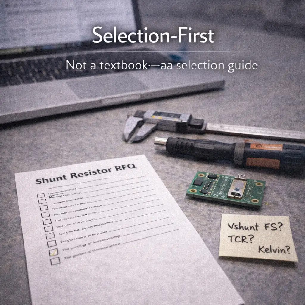 Shunt Resistor Selection: Kelvin, Heat, Accuracy & RFQ